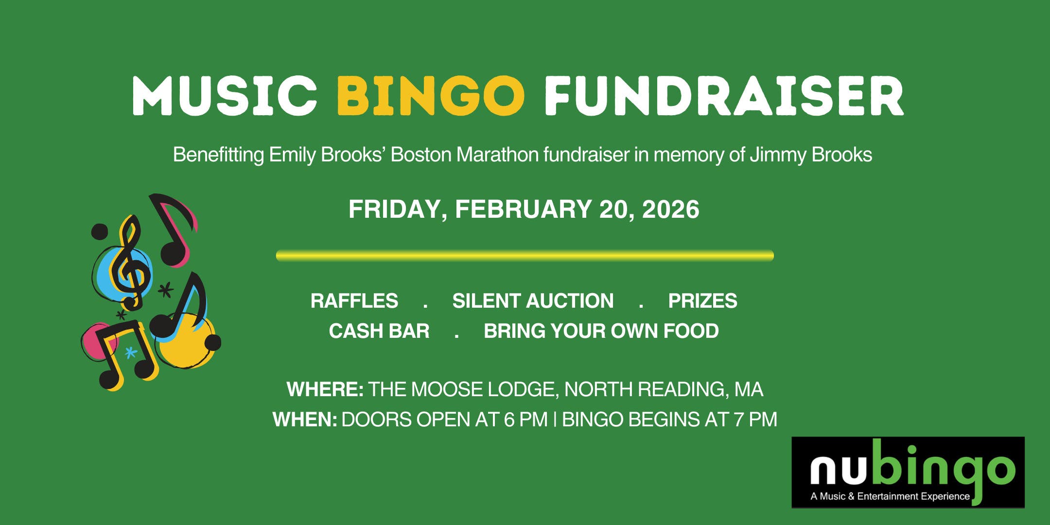 Feb 20 | Music Bingo for Samaritans: Emily’s Boston Marathon Fundraiser ...