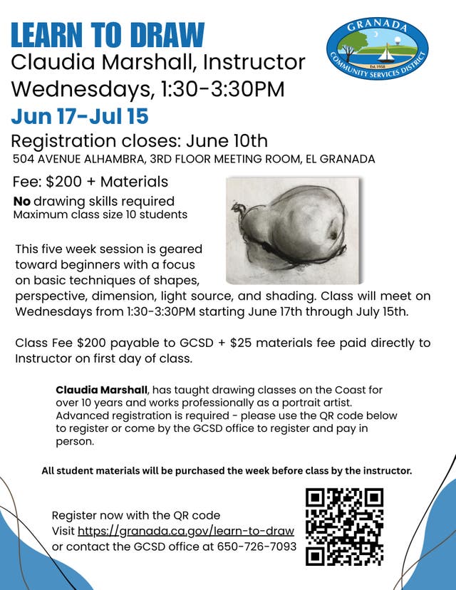 Jun 17 | Learn To Draw | El Granada, CA Patch