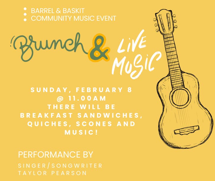 Feb 8 | Live Music Brunch at Barrel and Baskit | Hopkinton, NH Patch