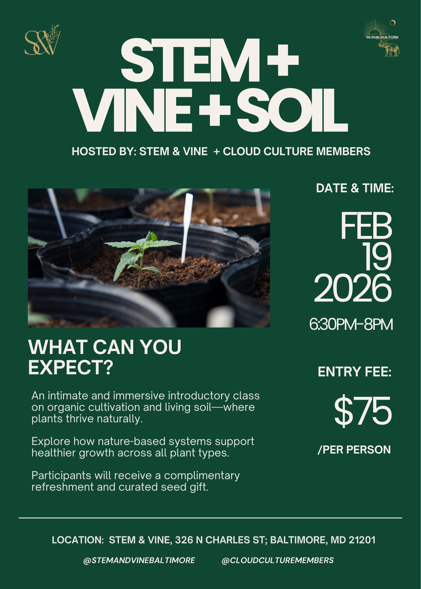 Feb 19 | Stem, Vine, & Soil - An Introduction to Living Soil & Organic ...