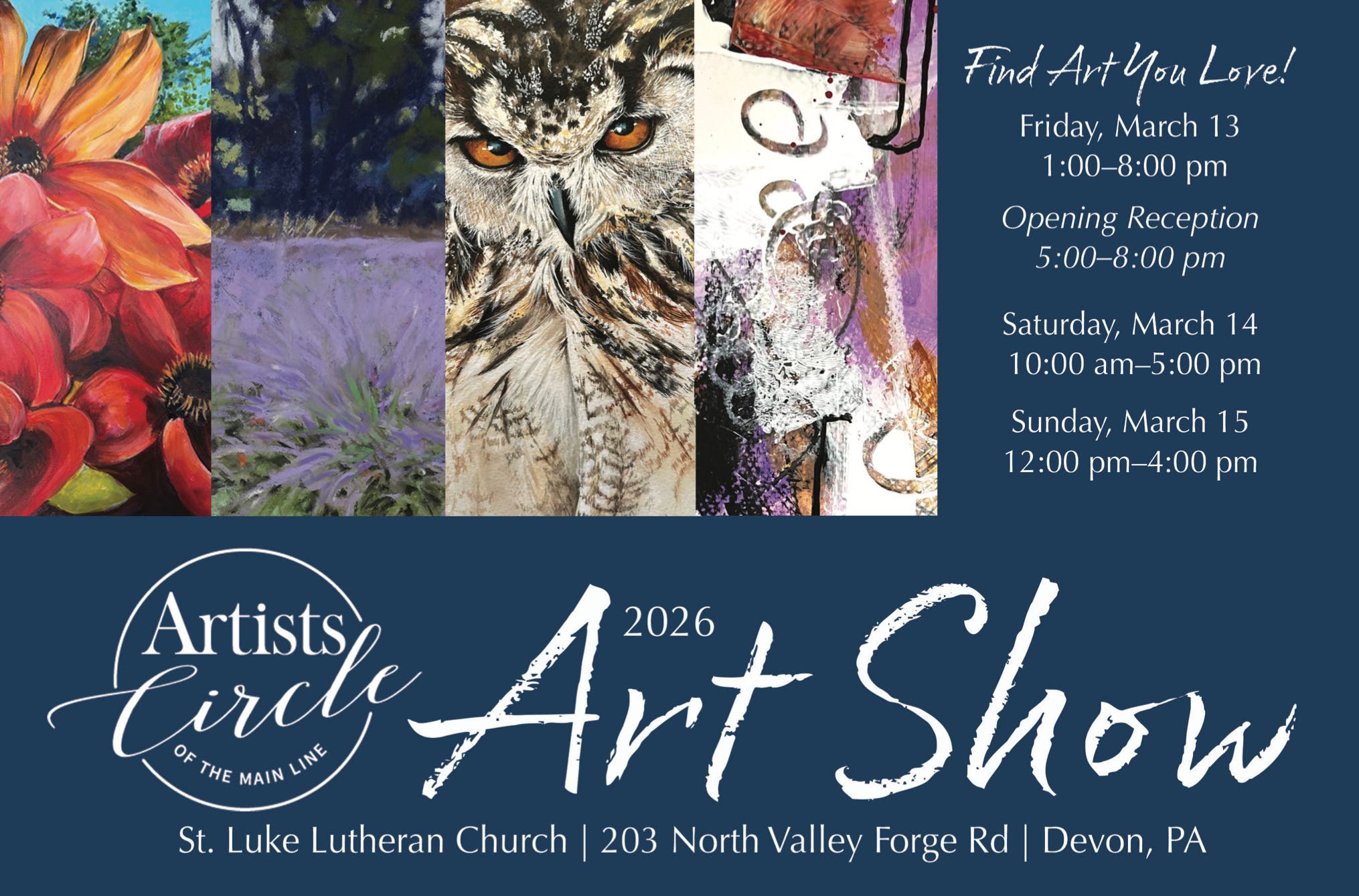 Mar 14 | Artists Circle of the Main Line Art Show | Malvern, PA Patch