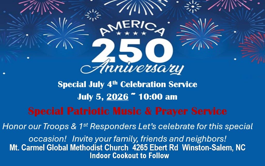 Jul 5 | 250th Anniversary Patriotic Music and Prayer Service | Winston ...