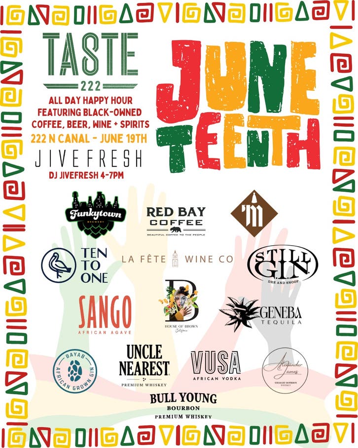Jun 19 | Juneteenth Happy Hour at Taste 222 | Chicago, IL Patch