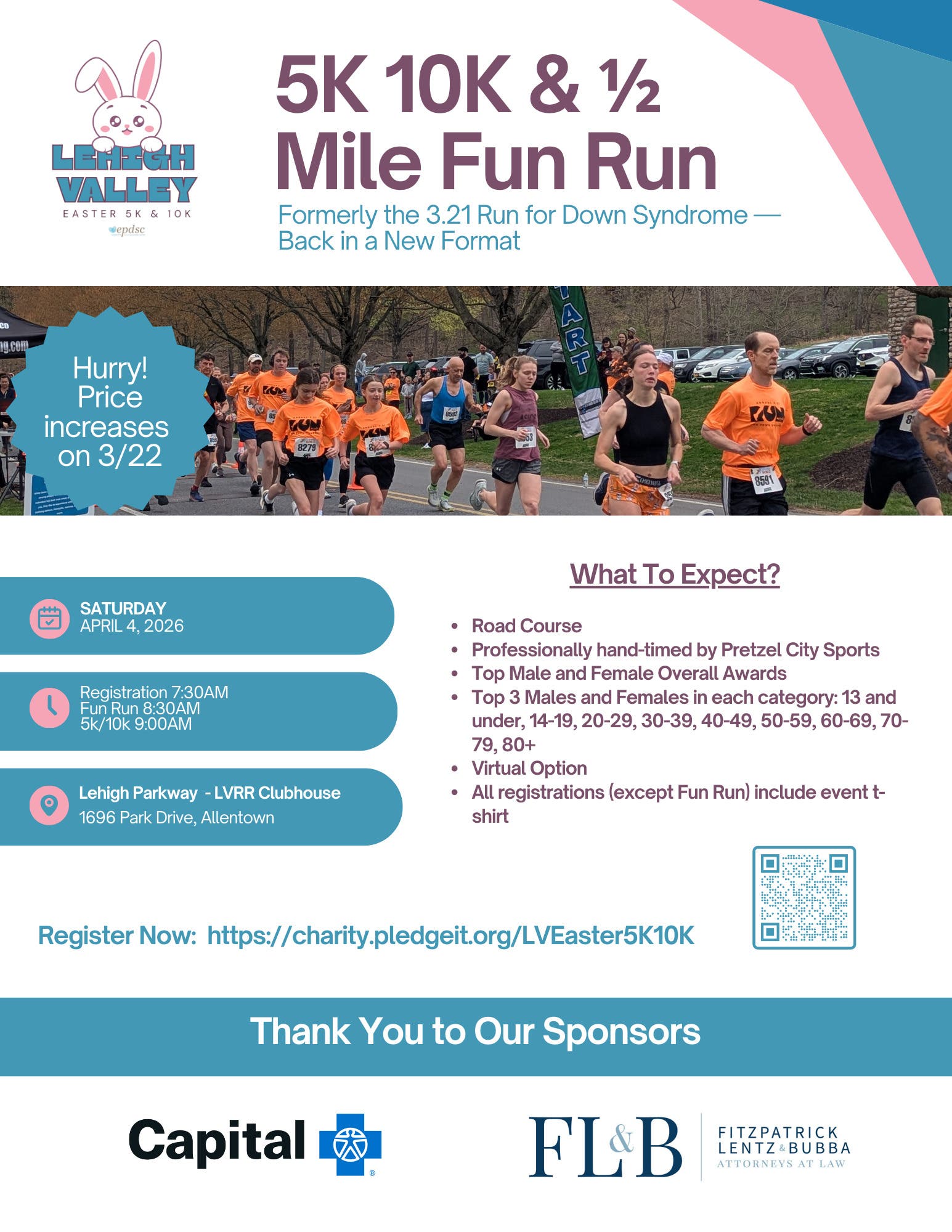 Apr 4 | Lehigh Valley Easter 5k, 10k, and 1/2 Mile Fun Run | Bethlehem ...