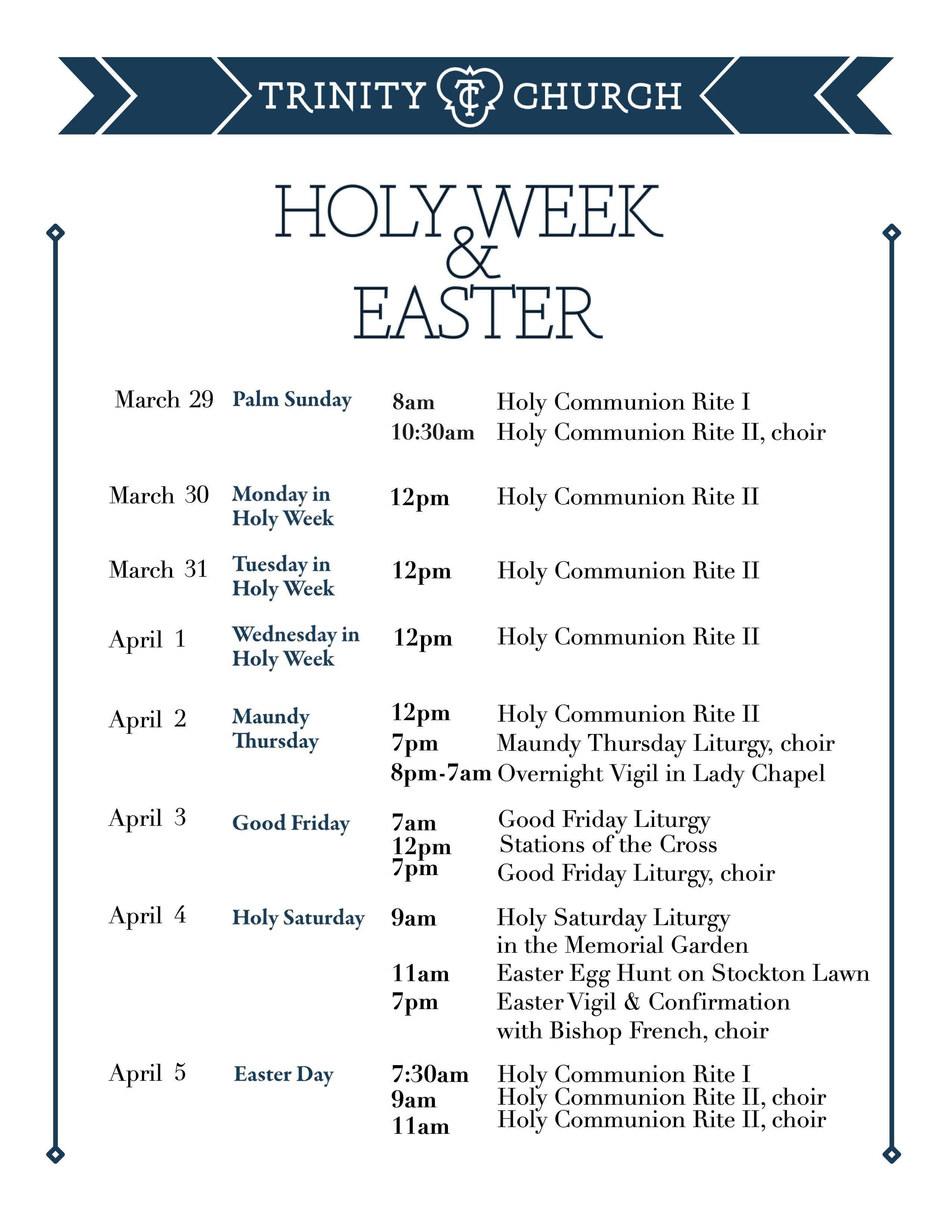 Apr 5 | Celebrate Holy Week and Easter at Trinity Church in Princeton ...