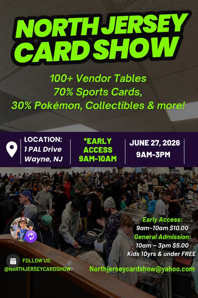Jun 27 | North Jersey Card Show | Oakland, NJ Patch