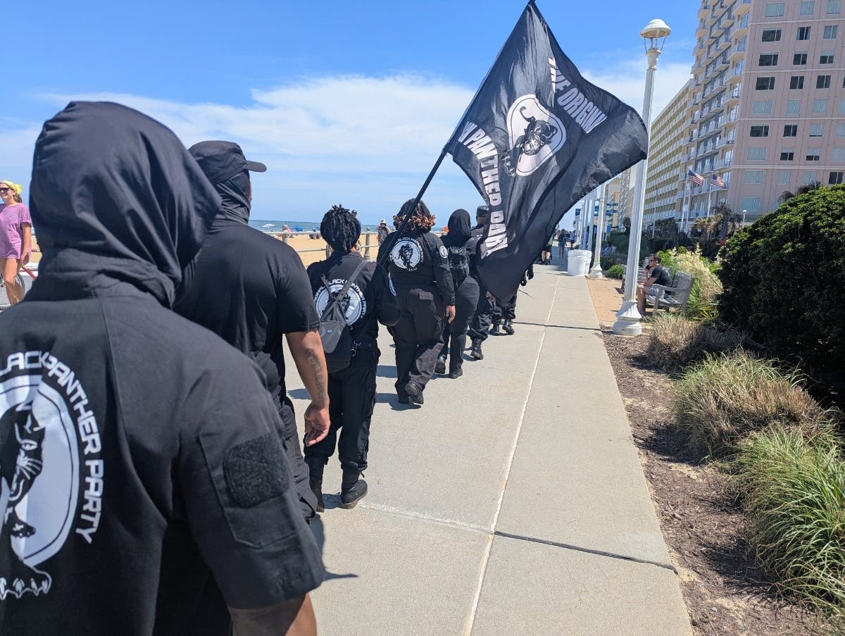Black Panthers Group Marches In VA Town In Response To White ...