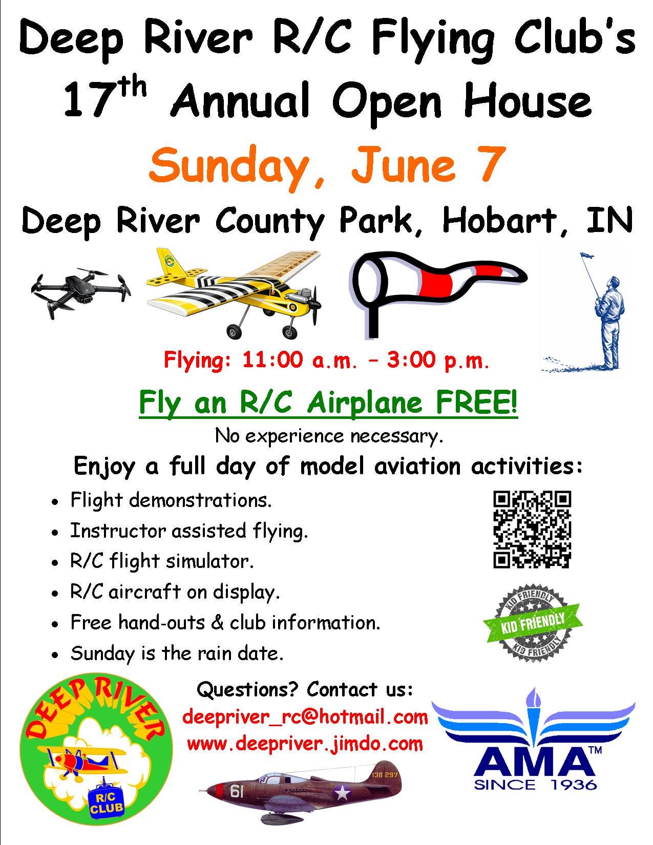 Jun 7 | Deep River R/C Flying Club's 17th Annual Open House | Hobart ...