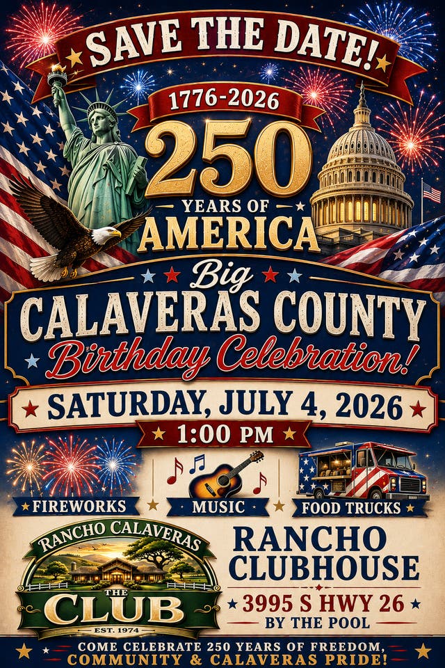 Jul 4 | 250 Years Of America Big Calaveras County Birthday Celebration ...