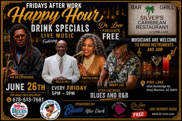 Jun 26 | Fridays After Work Happy Hour Blues And Music Jam Session ...