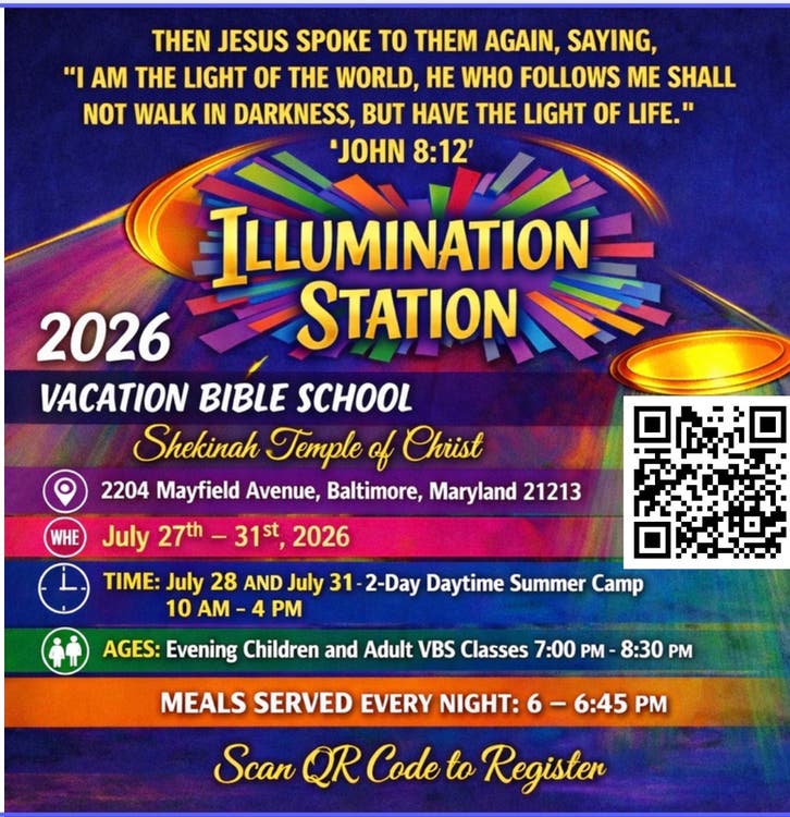 Jul 27 | Illumination Station Vacation Bible School | Baltimore, MD Patch