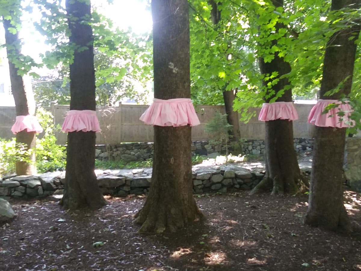TREE SKIRTS installation by artist E White | Bethel, CT Patch