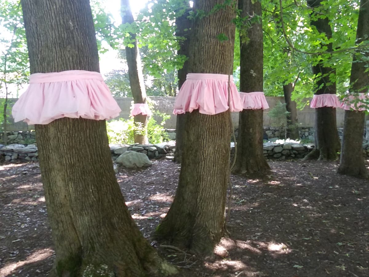 TREE SKIRTS installation by artist E White | Bethel, CT Patch