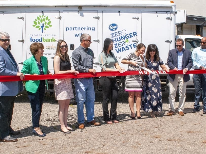 Kroger provides donation for new food bank truck to cut hunger | Novi ...