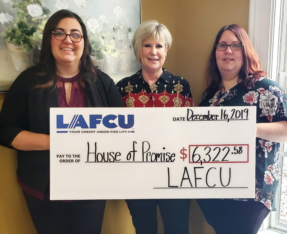 LAFCU, its employees donate more than $21,000 to area charities ...