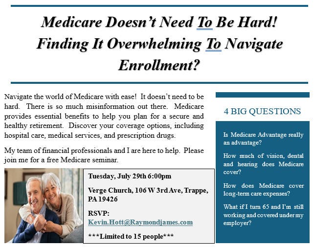Jul 29 | Free Informational Medicare Seminar | Lower Providence, PA Patch
