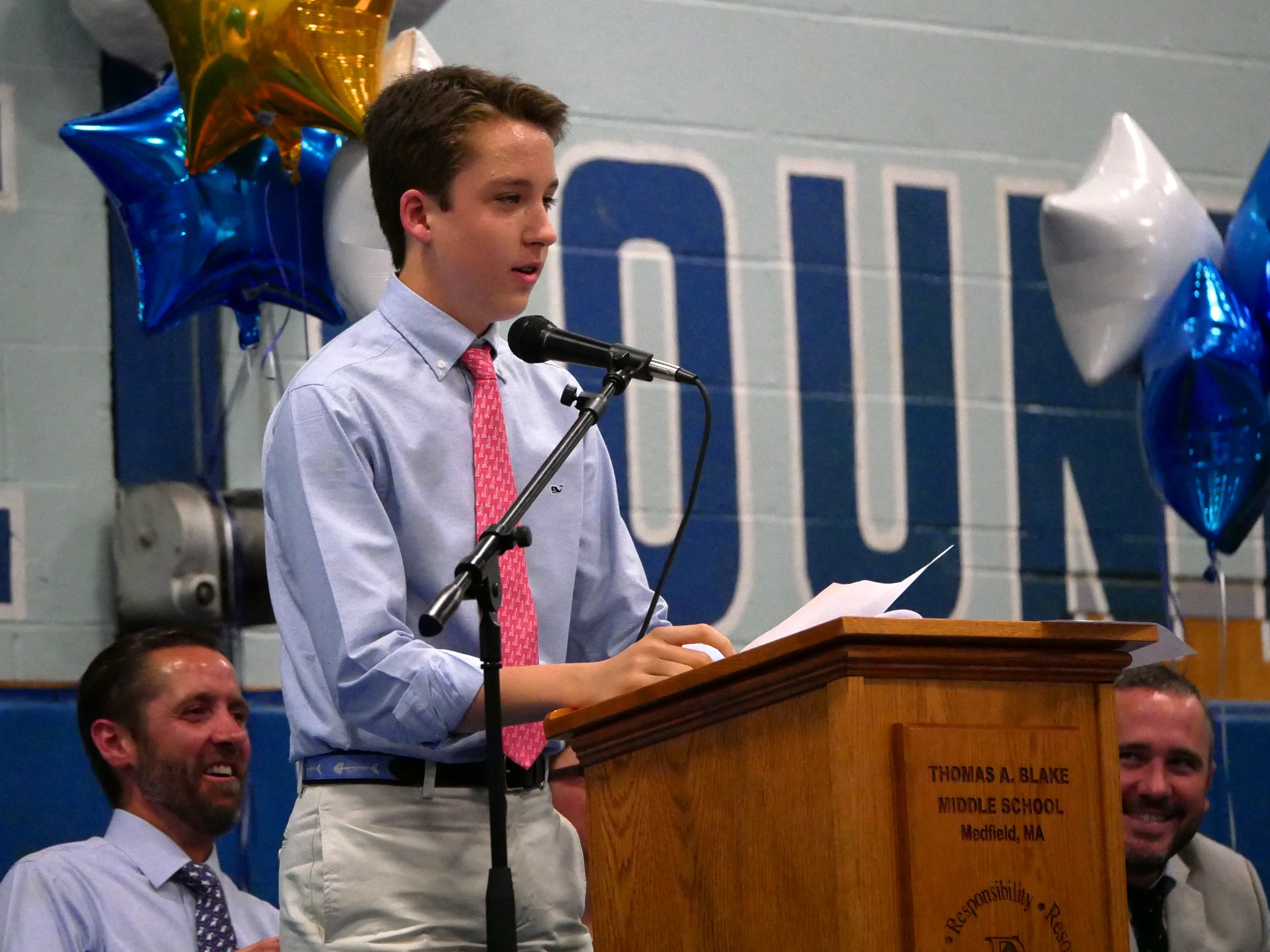 Blake Middle School "Closing Ceremony" | Medfield, MA Patch