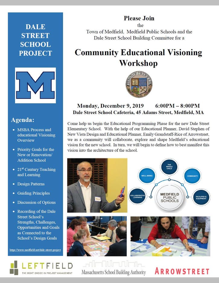 Community Educational Visioning Workshop, Dec 9th... | Medfield, MA Patch