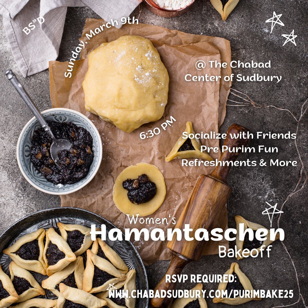 Mar 9 | Ladies Hamantaschen Bake | Sudbury, MA Patch