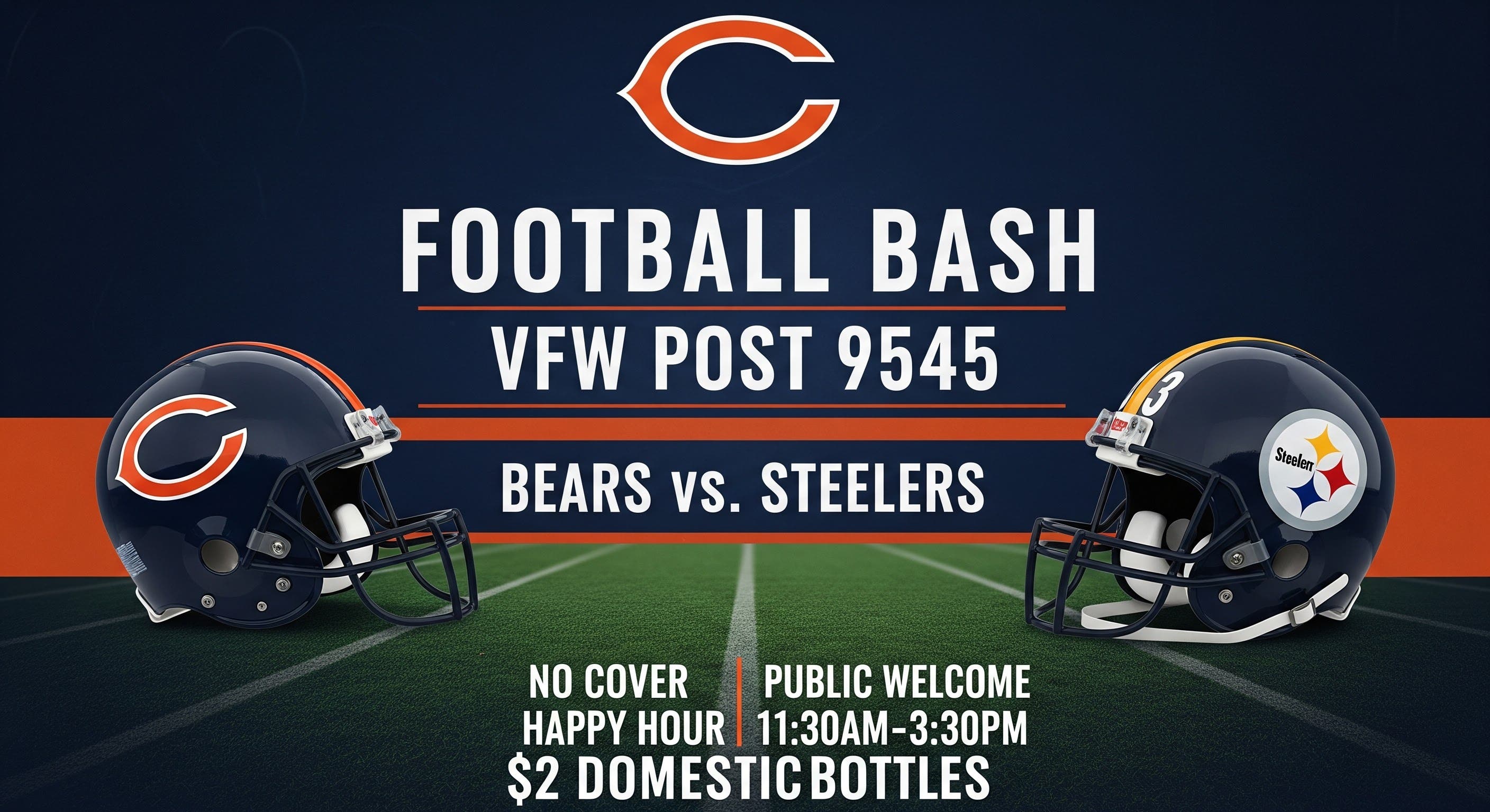 Nov 23 | NL VFW Bears Football Bash in the Bar. 6 Big Screen TVs with ...