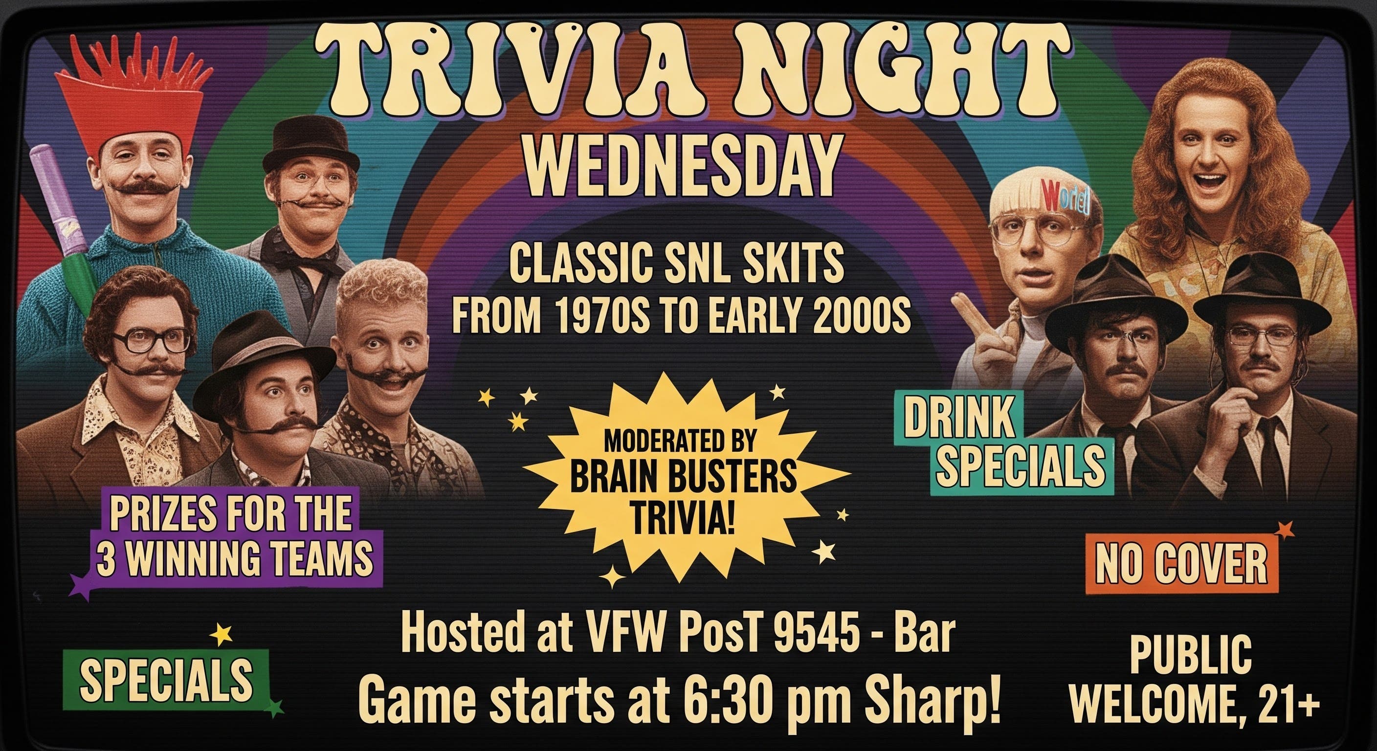 Feb 25 | NL VFW Trivia Night Wednesday in the Bar "SNL Classic Trivia ...
