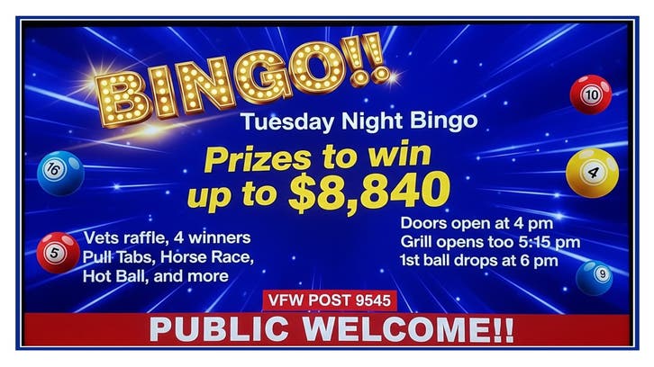 May 26 | NL VFW Tue Bingo Up to $8,840 in Prizes -Vets Raffle-4 Winners ...
