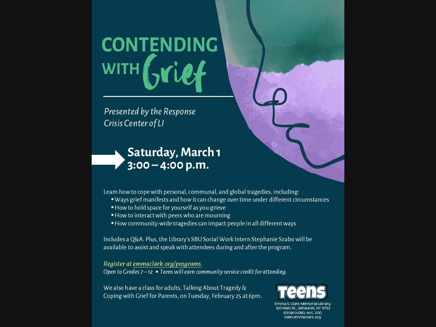 Programs on Coping with Grief for the Three Village Community | Three ...