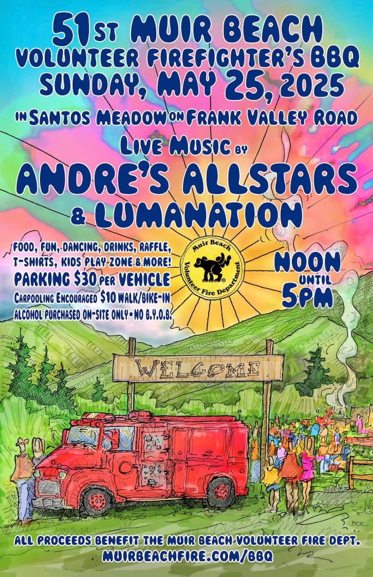 May 25 | The 51st Annual Muir Beach Volunteer Firefighters’ Barbecue ...