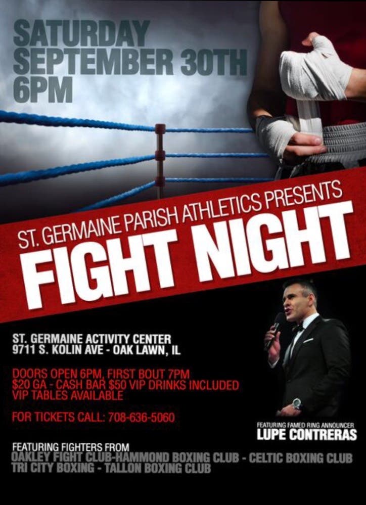 St. Germaine Presents Saturday Fight Night With Famed Ring Announcer ...