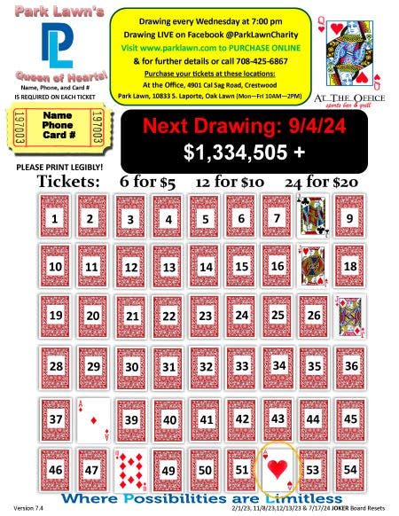 Park Lawn Queen Of Hearts Takes A Roll To $1,375,050 Jackpot | Oak Lawn ...