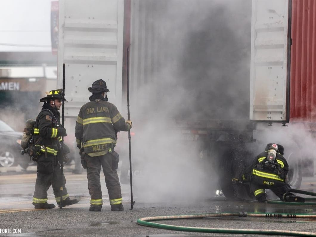 Semi-Tractor Trailer Catches Fire On Cicero Avenue | Oak Lawn, IL Patch