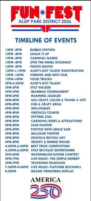 Fun Is Coming Back To Alsip Fun Fest, Featuring Talent Contest, Games ...