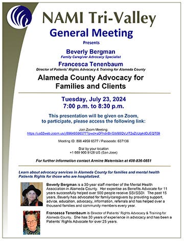 Jul 23 | Mental Health Advocacy for Families & Clients in Alameda ...