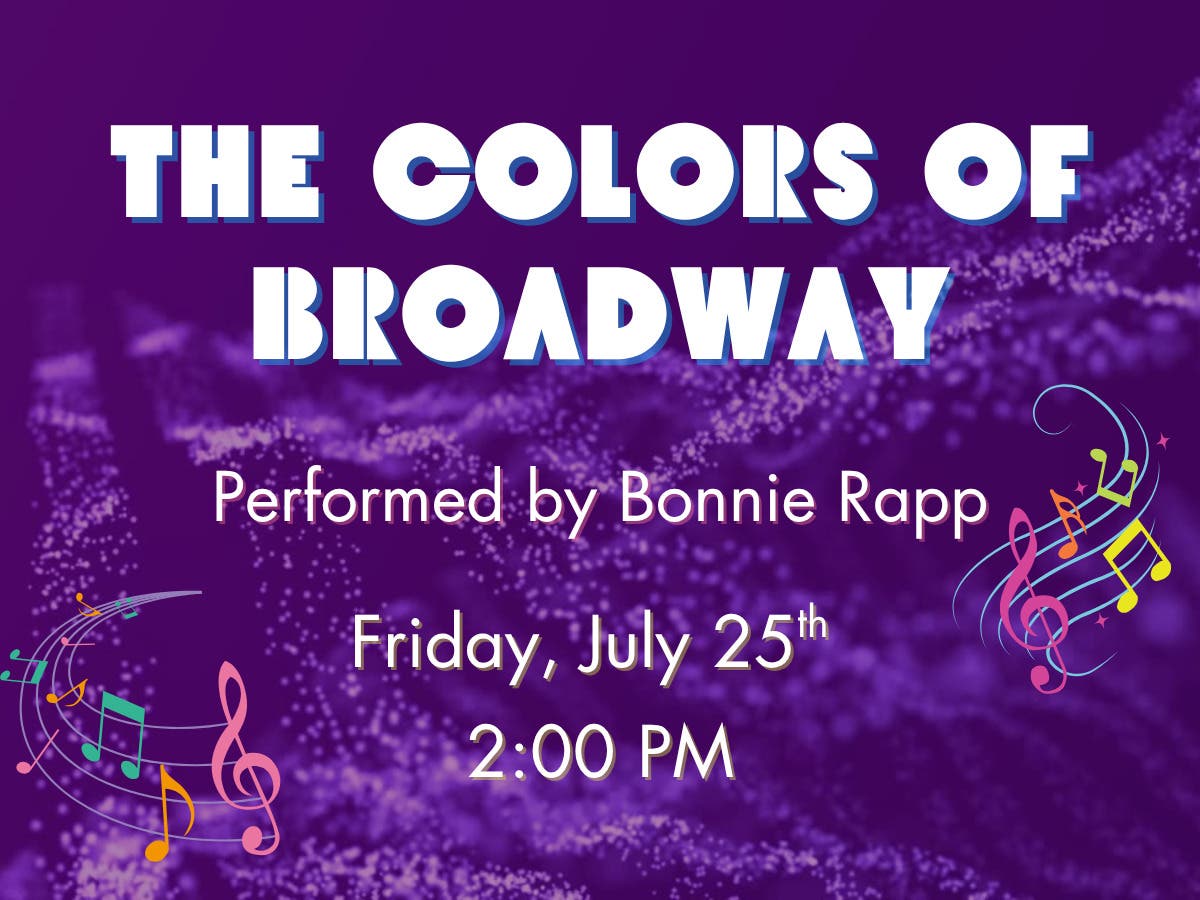 Jul 25 | The Colors of Broadway at the Library | Long Valley, NJ Patch