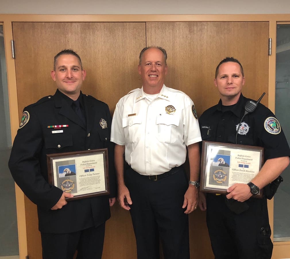 2 Buffalo Grove Officers Earn Life-Saving Award | Buffalo Grove, IL Patch