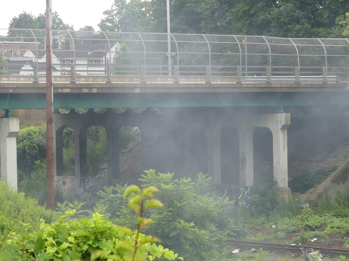 Smoke Underneath I-393 Leads To Concord Homeless Camp Fire | Concord ...