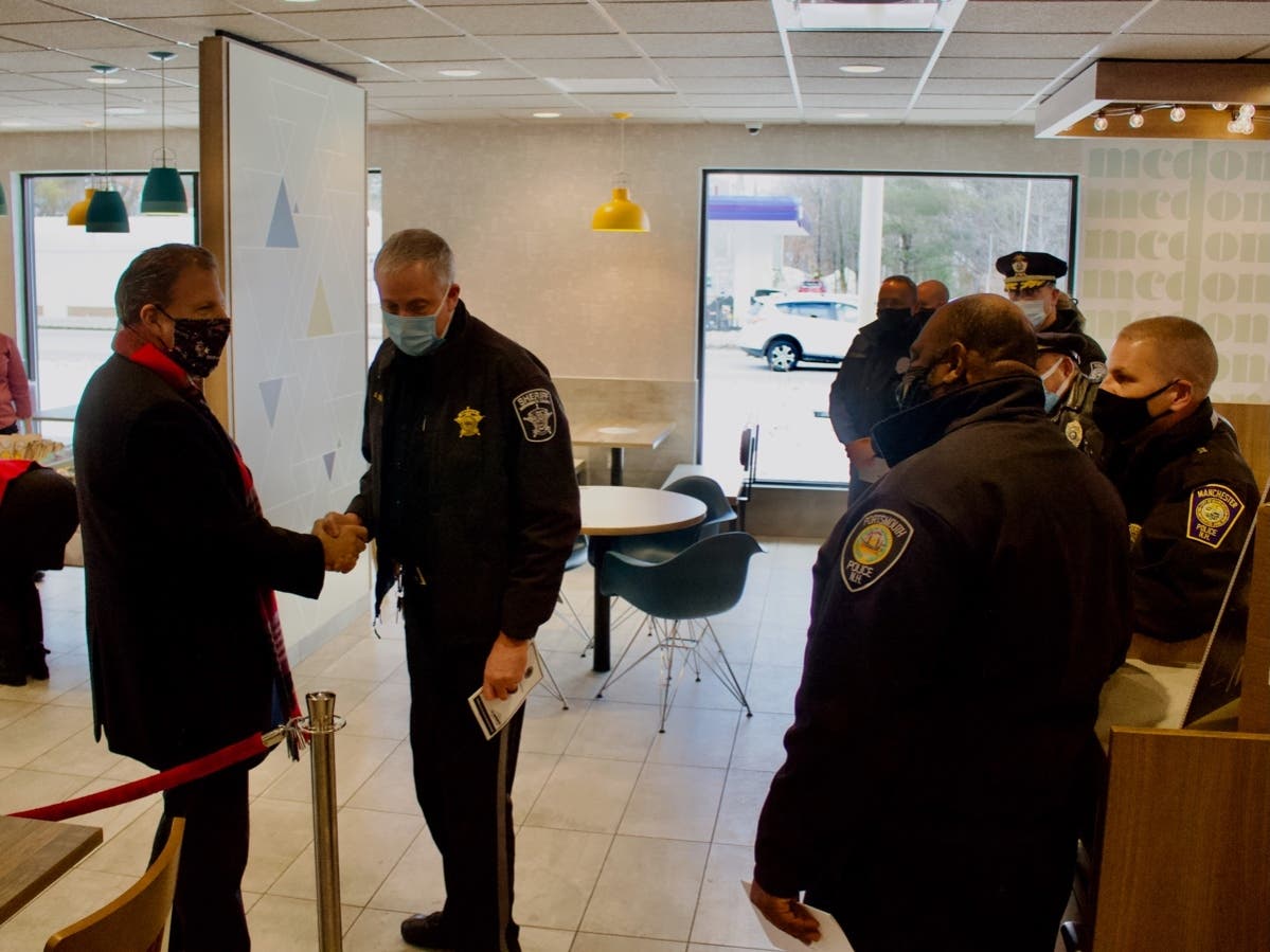 McDonald's Restaurants Donate Money To NH Police Chiefs: Video ...