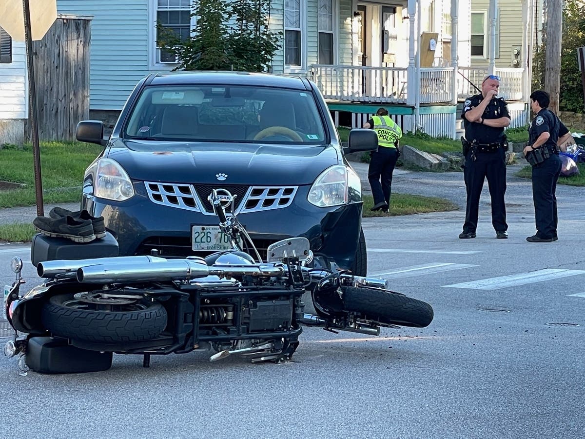 Motorcyclist Taken To Concord Hospital After Crash In Penacook: Watch ...