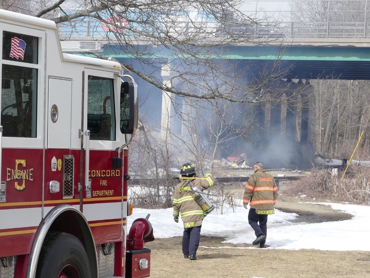 Another Homeless Camp Fire Extinguished Under I-393 Bridge: Watch ...