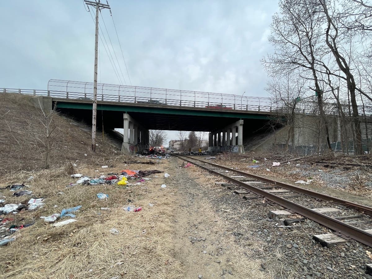 Concord Fire Extinguishes Fire At Homeless Camp Under I-393: Watch ...