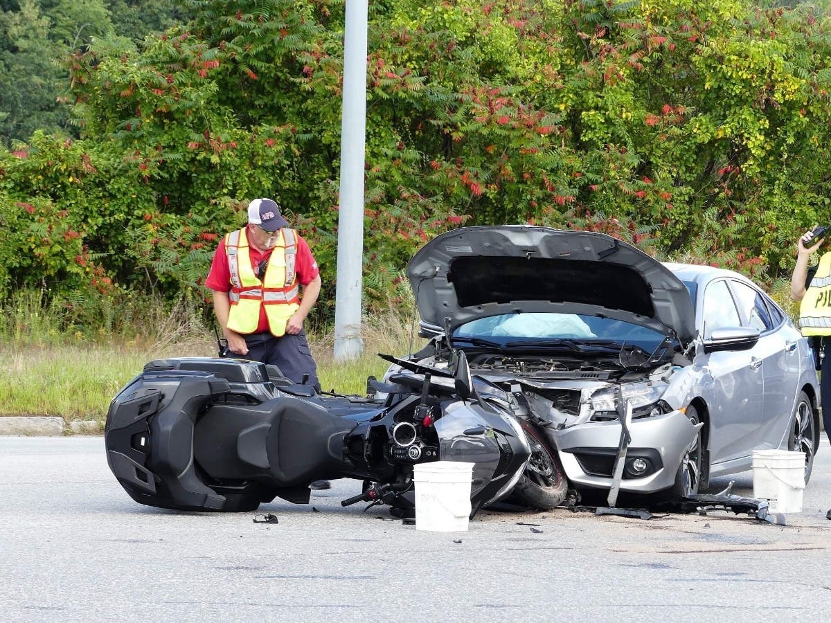 Motorcycle, Car Collide In Bow, 1 Taken To Concord Hospital: Watch ...