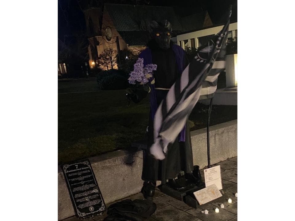 The Satanic Temple Concord City Plaza Display Set Back Up Again ...