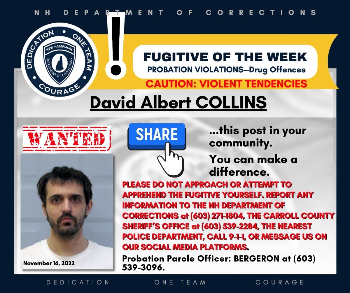 North Country Drug Felon, Fugitive, Could Be In Maine, New Hampshire ...