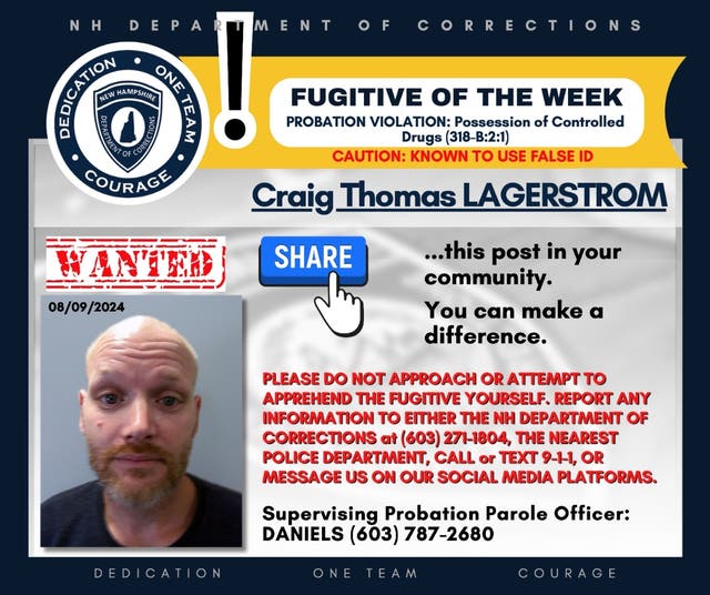 North Country Felon Wanted On Probation Violation, New Hampshire ...