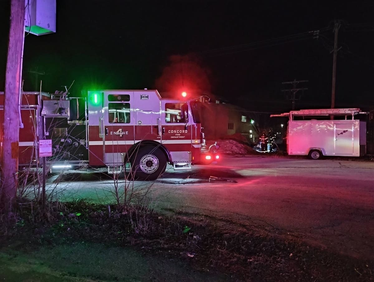 Abandoned Camper Fire On South Main Street Knocked Down By Concord Fire ...