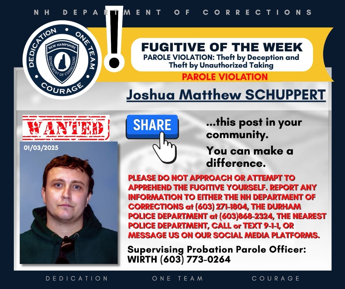 Seacoast Thief Accused Of Absconding From Parole Supervision, According ...