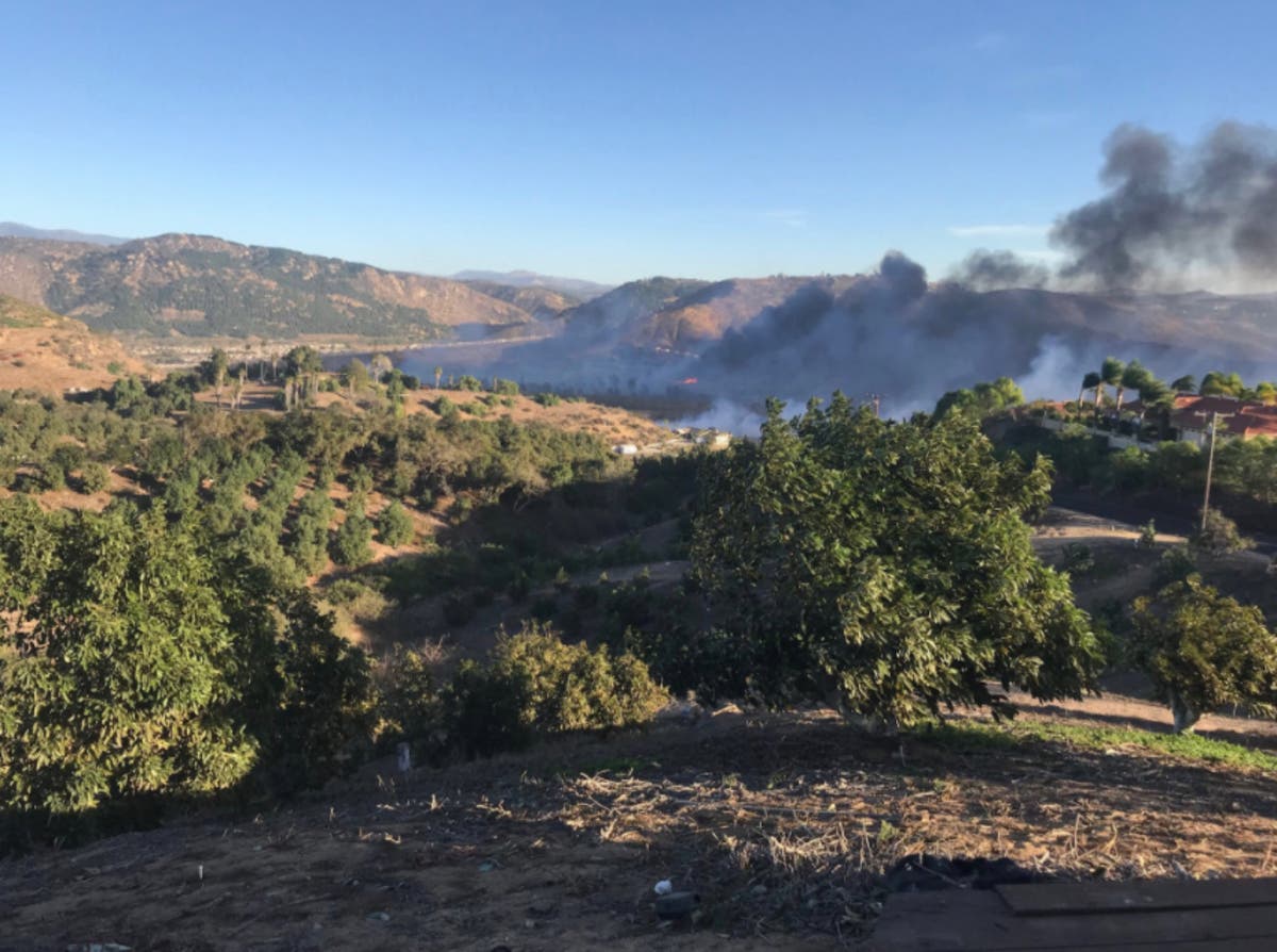 Lilac Fire Burns Out Of Control In San Diego County | Escondido, CA Patch