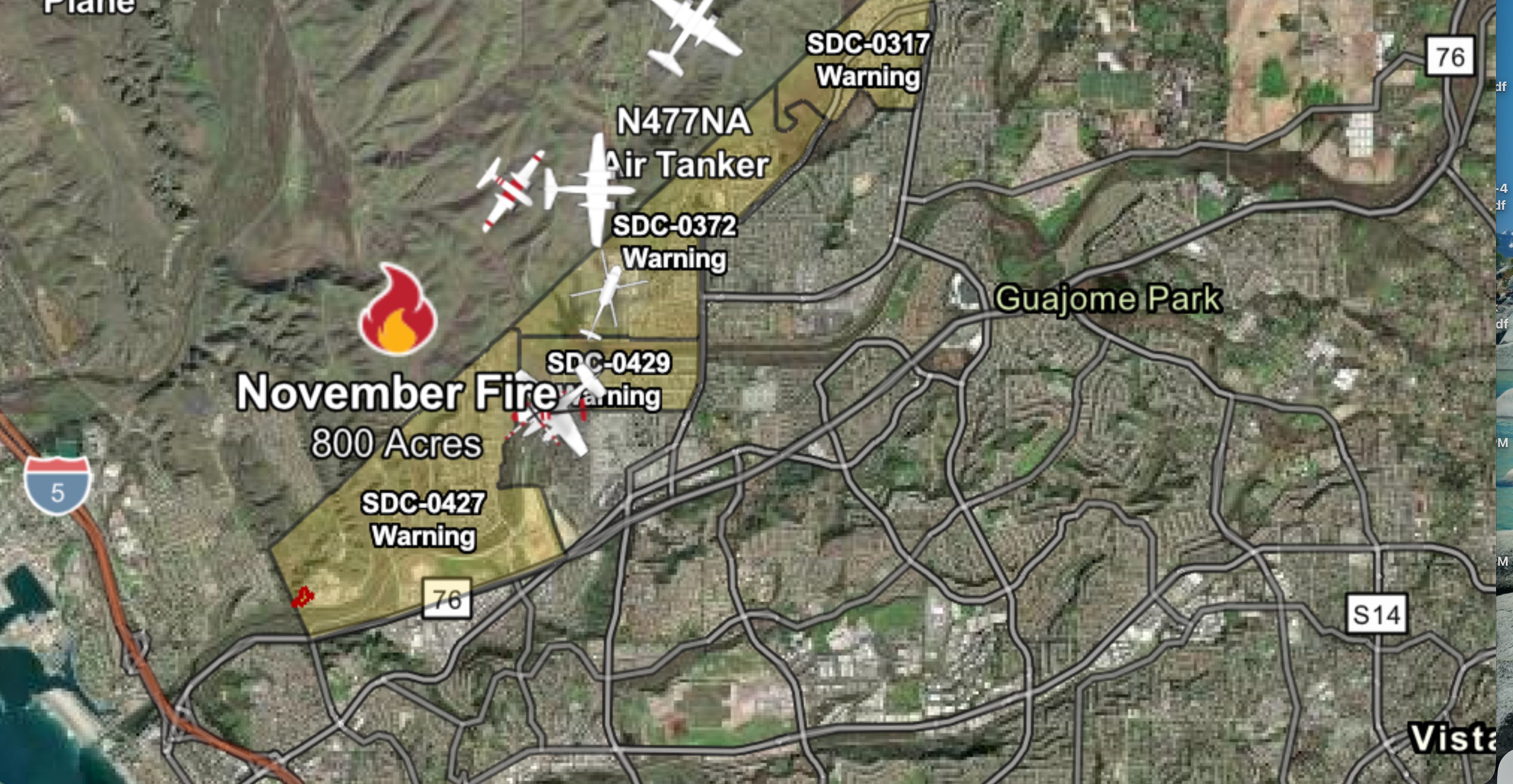 Camp Pendleton Fire: See November Fire Perimeter, Evacuation Map ...