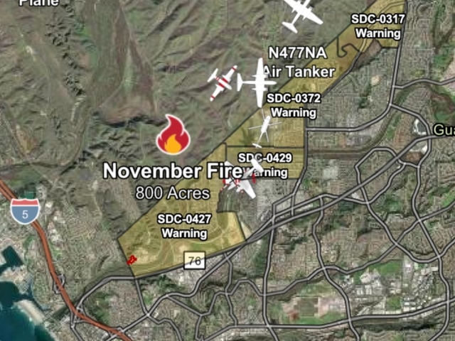 Camp Pendleton Fire: See November Fire Perimeter, Evacuation Map ...