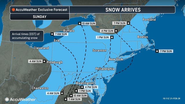 New Snowfall Estimates Released As Winter Storm Warning Issued In NoVA ...